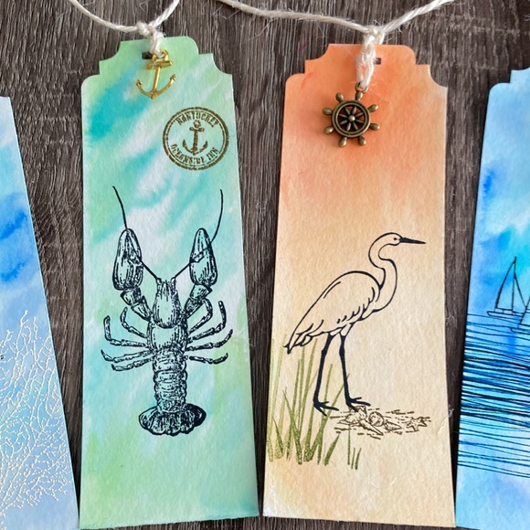Hand Crafted | Office | 5 Pk Hand Crafted Detailed Nautical Bookmarks ...